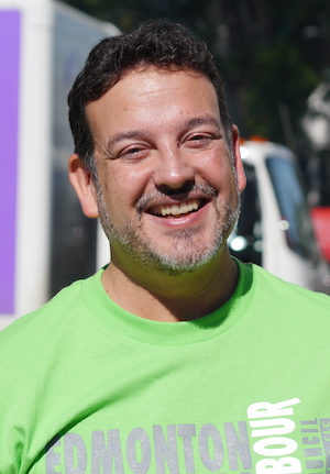 Edmonton-Rutherford MLA Jodi Calihoo Stonehouse and AFL President Gil ...